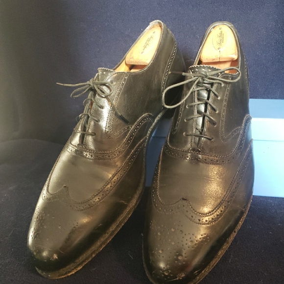 Brooks Brothers | Shoes | Brooks Brothers Black Wing Tip Oxford Dress ...